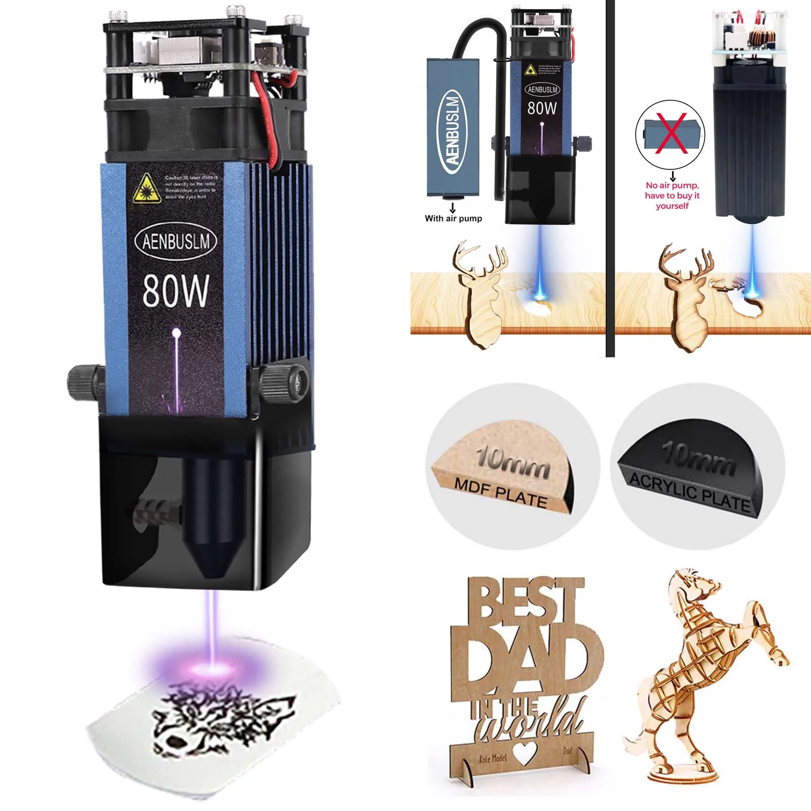 AENBUSLM-40W-80W-Laser-Cutting-Module-450mm-Blue-Light-Laser-Engraving ...