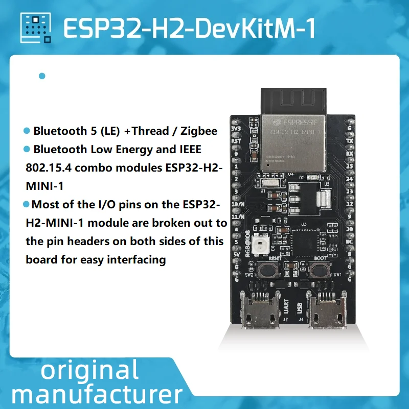 Placa do desenvolvimento, esp32-h2-devkitm-1