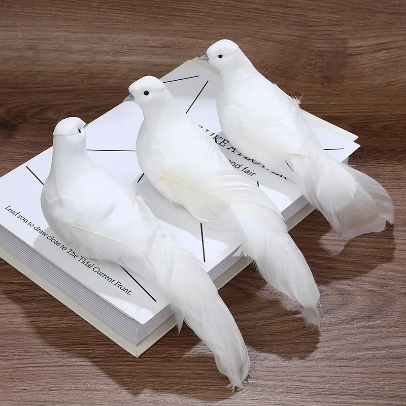 Artificial-Pigeon-Birds-Fake-Doves-Simulation-Feather-Pigeon-Christmas ...