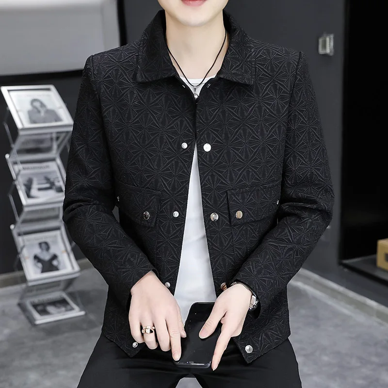 Brand Black 2022 Spring New Men's Short Korean Version Versatile Men's ...