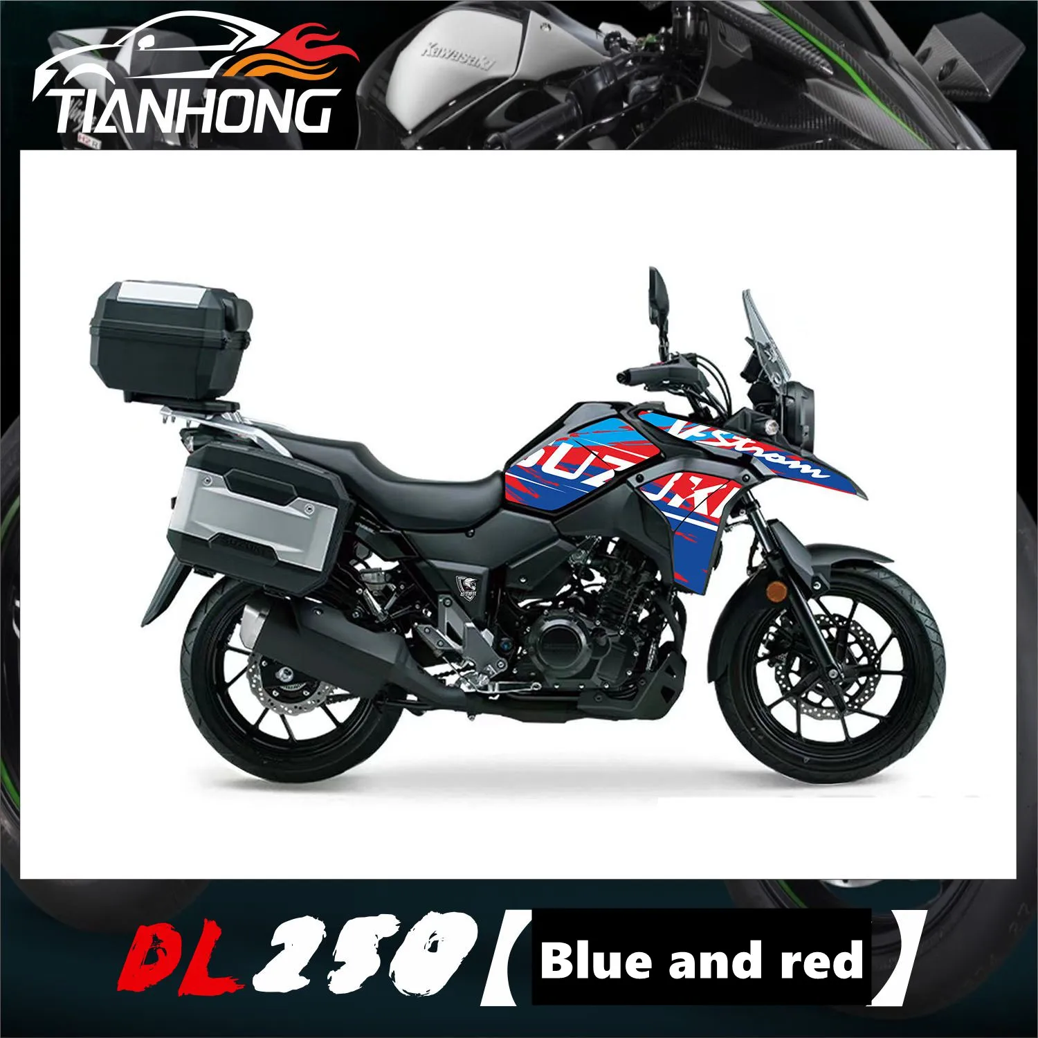 Motorcycle-Decals-Decoration-Fuel-Tank-Body-Protection-Sticker-For-Suzuki-V-Storm-DL250-DL-250 ...