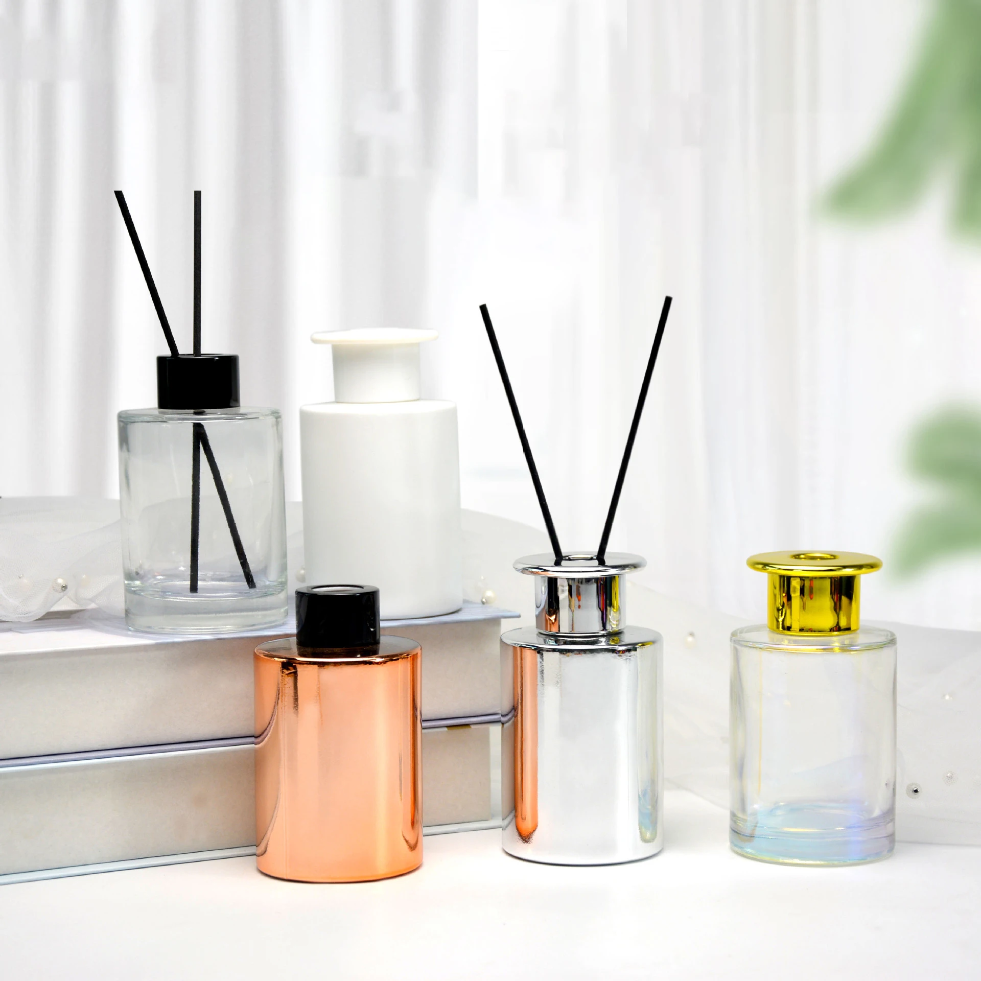 140ml Round Aromatherapy Bottles Reed Diffuser Refill Accessaries Empty ...