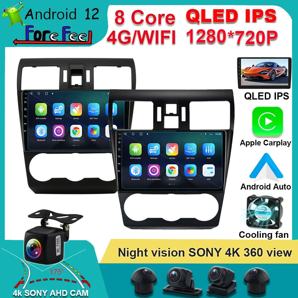 Android Auto Android 12 For Subaru Forester Xv Wrx 2012-2015 Car Radio ...