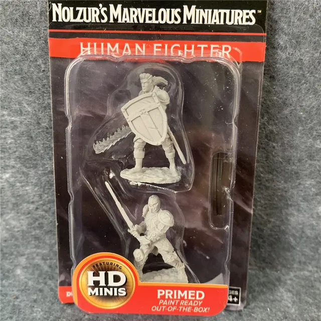 Nolzur's Marvelous Board Game Miniatures Evil Wizards Human Fighter ...