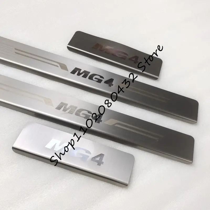 For-MG-MG4-Car-Accessories-Sticker-Door-Sill-Scuff-Plate-Trim-Auto ...