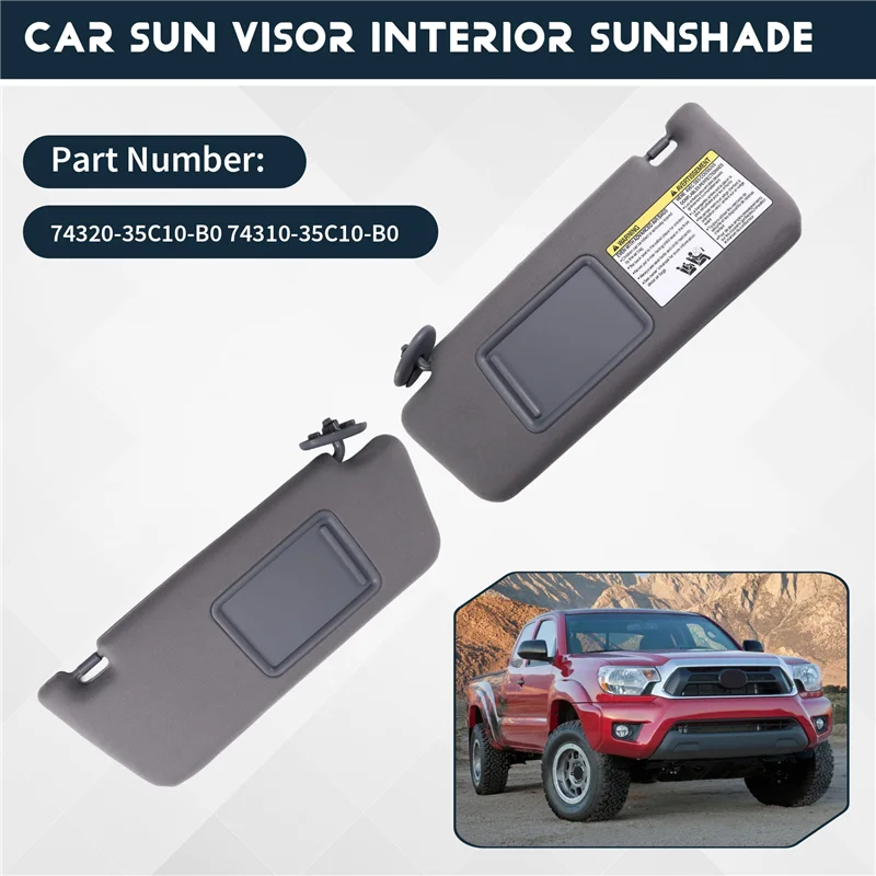 Sunshade For Toyota Tacoma 2005-2012 Car Sun Shade Interior Visor Part ...