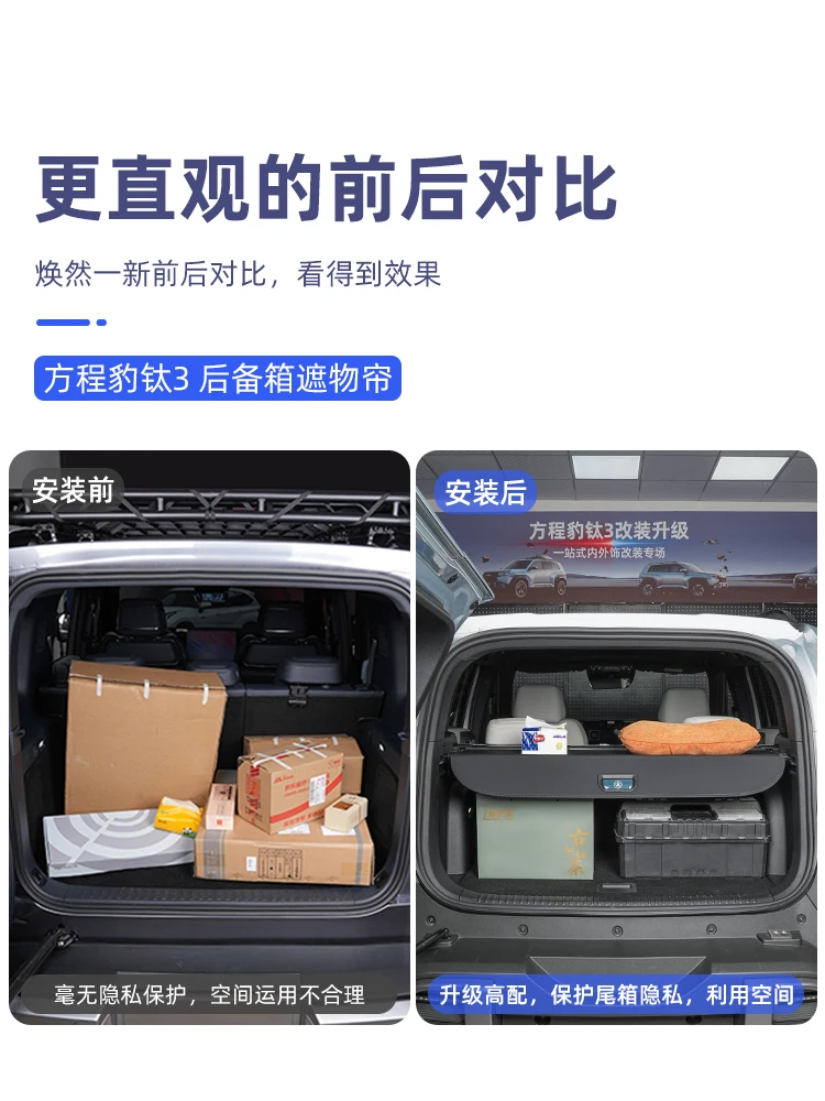 Занавеска на багажник для BYD FangChengBao Equation Leopard 3 Titanium ...