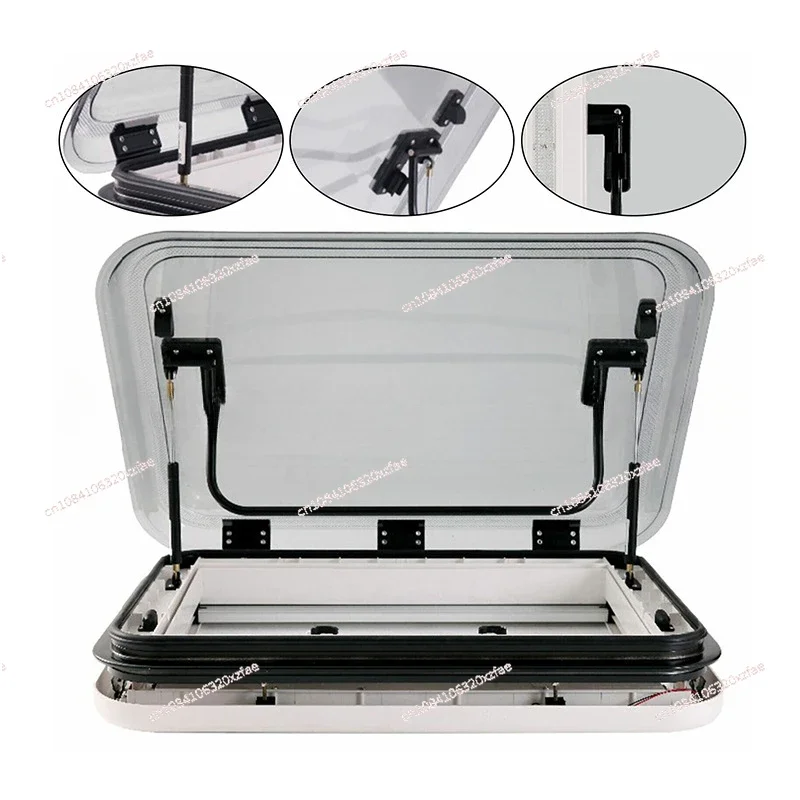 800*500mm Aluminum Alloy Camper Van Roof Window Caravan Roof Light and ...