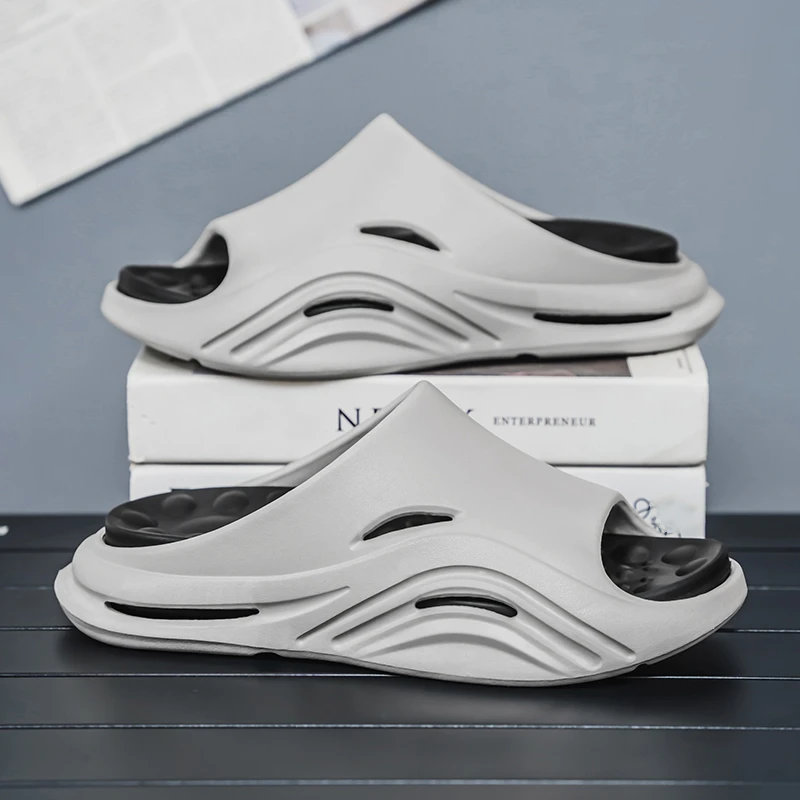 Summer Men's Massage Slippers Indoor Outdoor Sandals Beach New Men ...