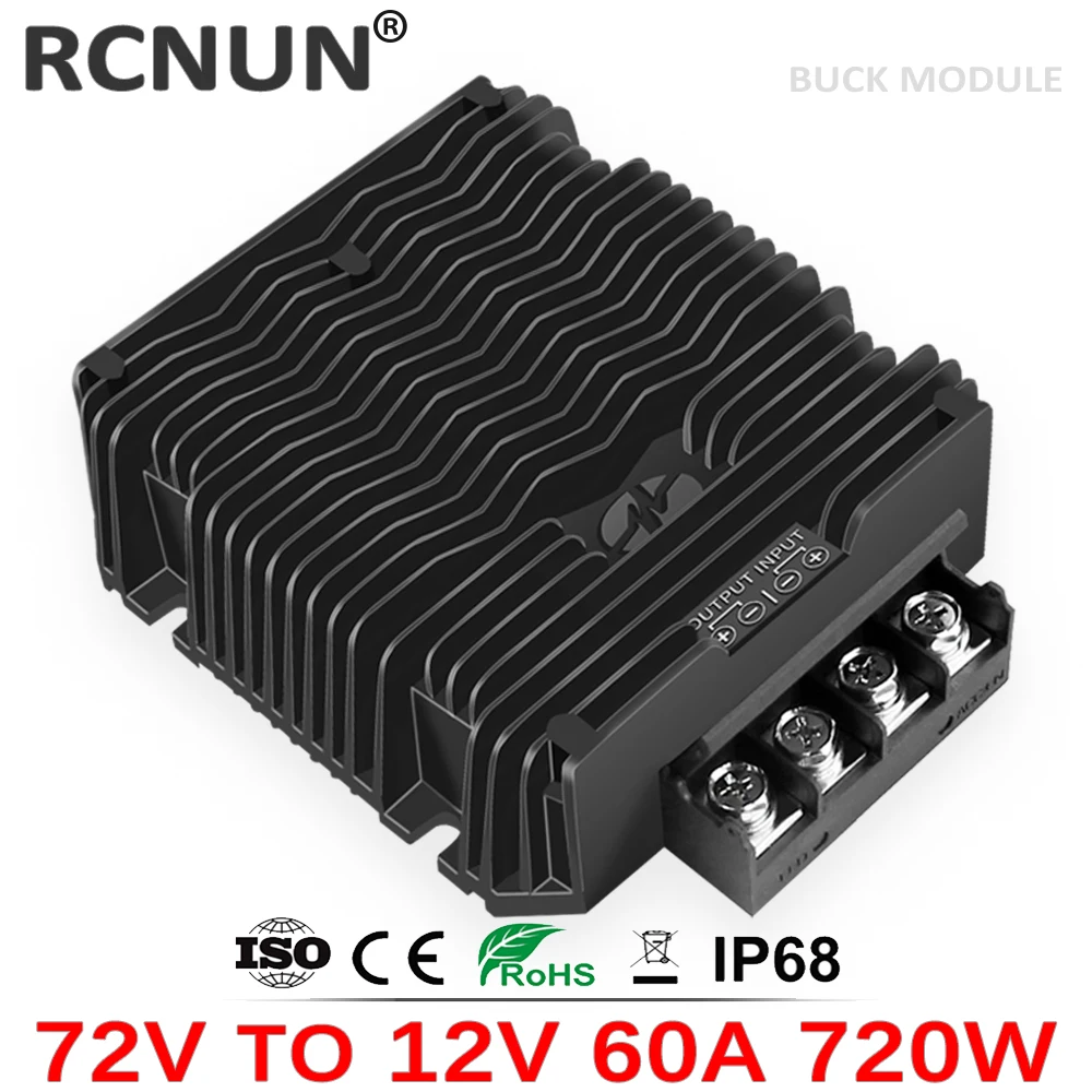 RCNUN 24V 36V 48V 60V 72V to 12V 60A Step-down DC/DC Converter ...