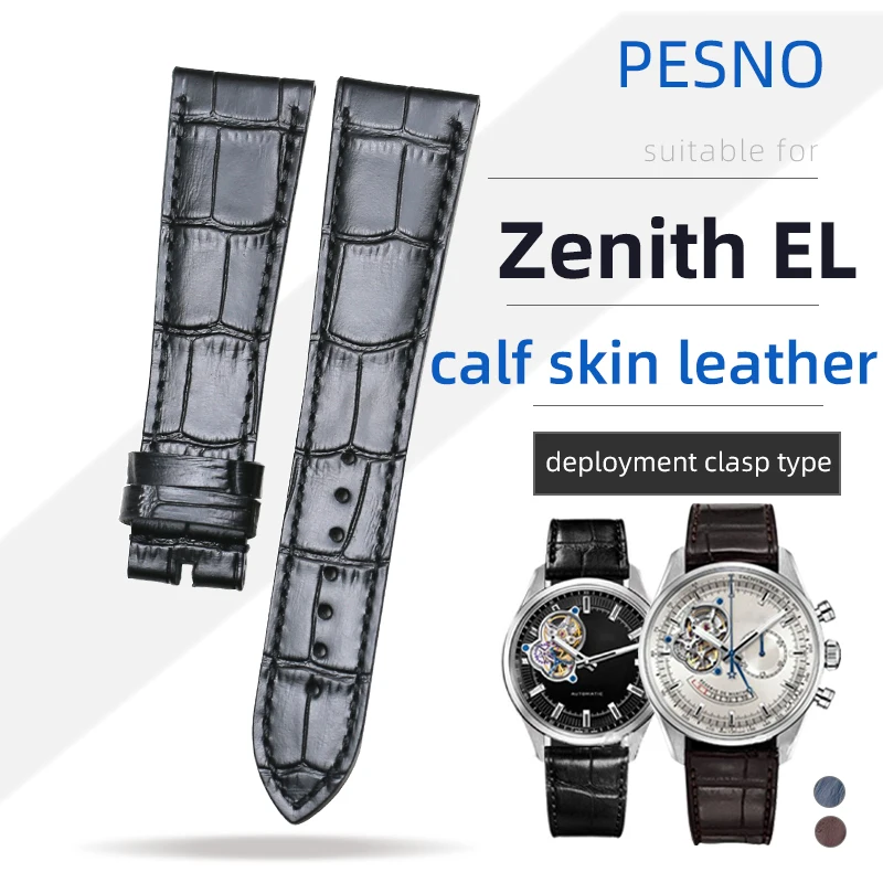 Suitable-for-Zenith-EL-PRIMERO-Men-Watch-Genuine-Calf-Skin-Leather ...