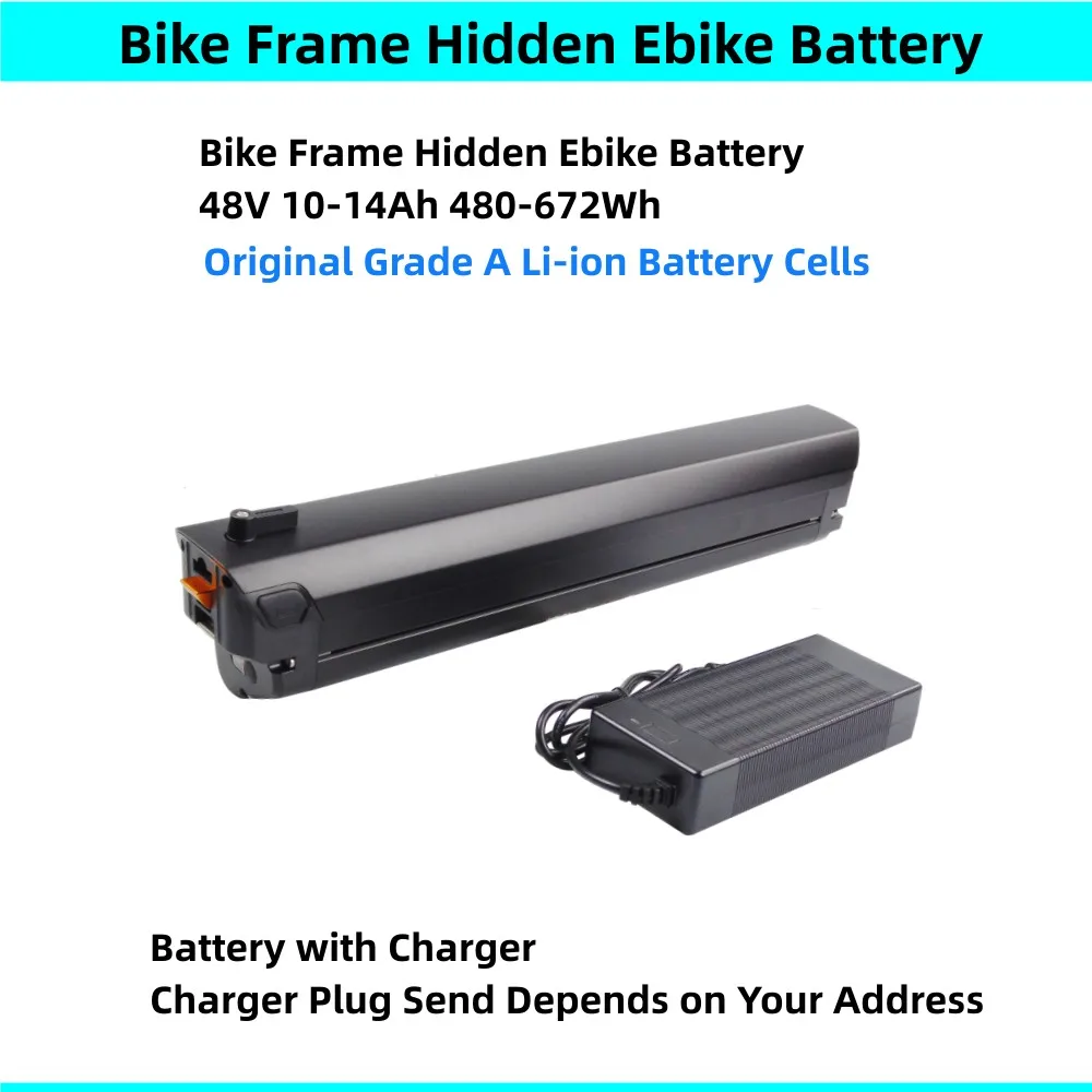 48volt Bike Frame Hidden Ebike Battery 48V 12.8Ah 14Ah 10.4Ah for ...