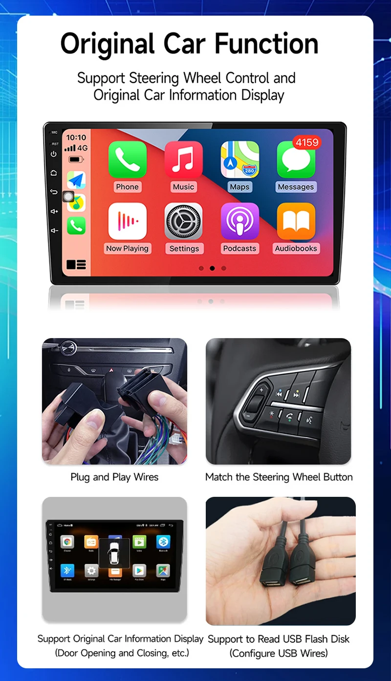 Автомобильное радио для Hyundai Elantra VII CN7 2020-2021 Мультимедийный видеоплеер ...