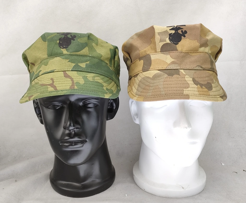 REPRO Military WW2 US Mitchell Octagonal CAP VINTAGE USMC PACIFIC ...