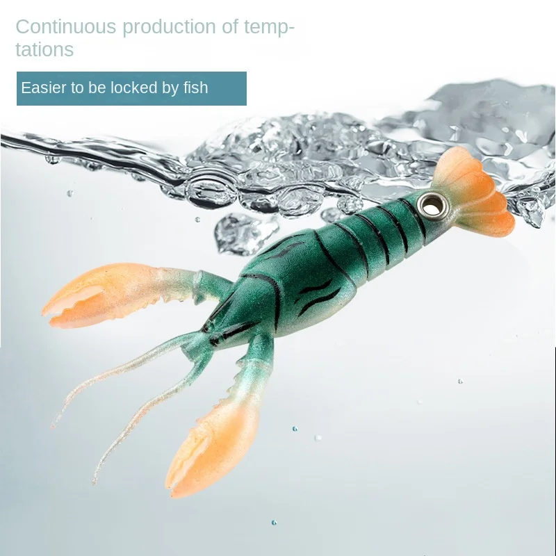 Shrimp-Luya-Bait-9-5cm-6g-Artificial-Bait-Simulation-Bait-Crayfish-Soft ...