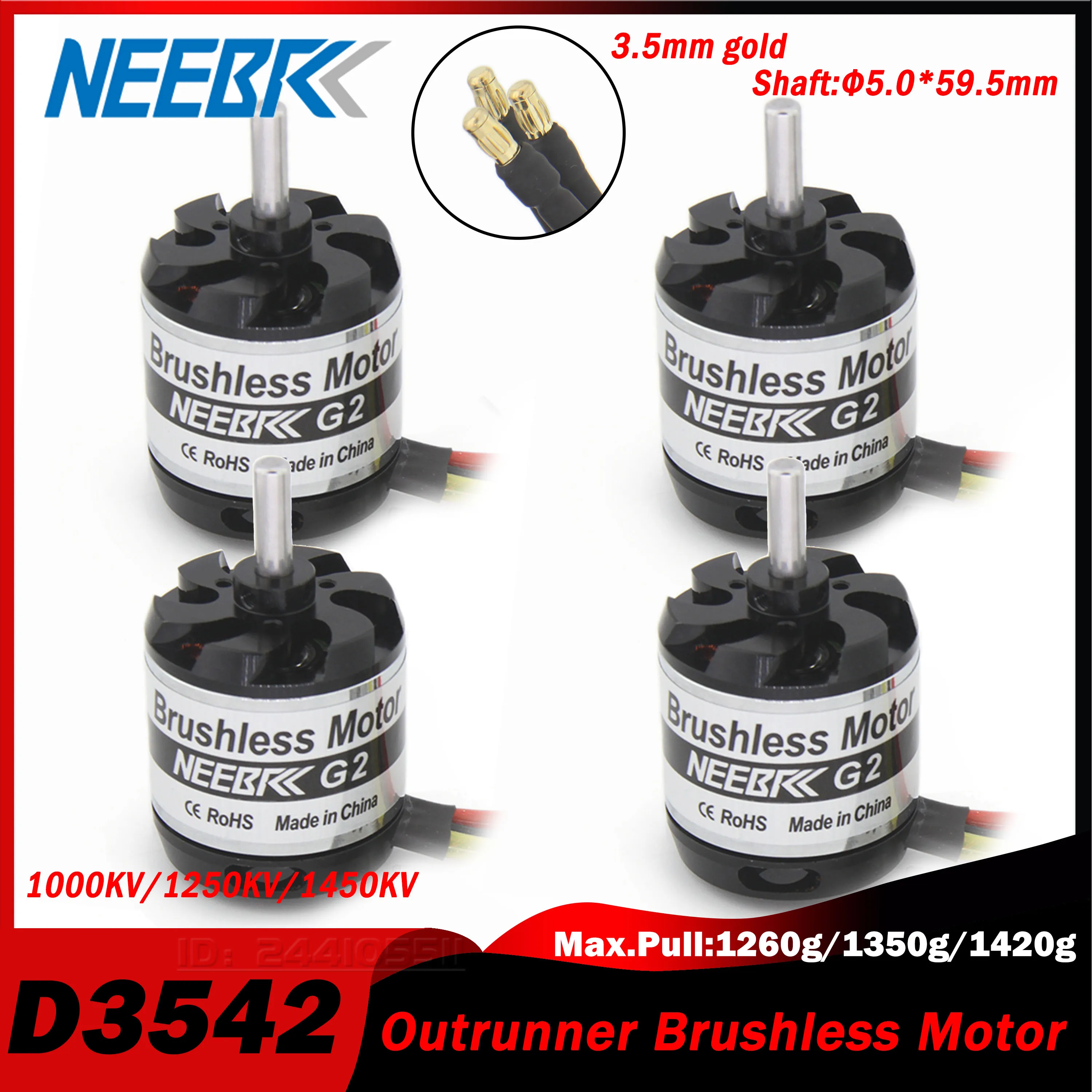 NEEBRC-D3542-3542-Brushless-Motor-1000KV-1250KV-1450KV-Outrunner-2-4S ...