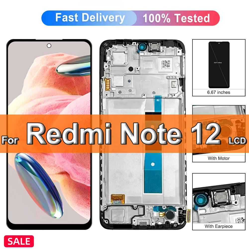 Original-For-Xiaomi-Redmi-Note-12-4G-LCD-Display-Touch-Screen-Digitizer ...