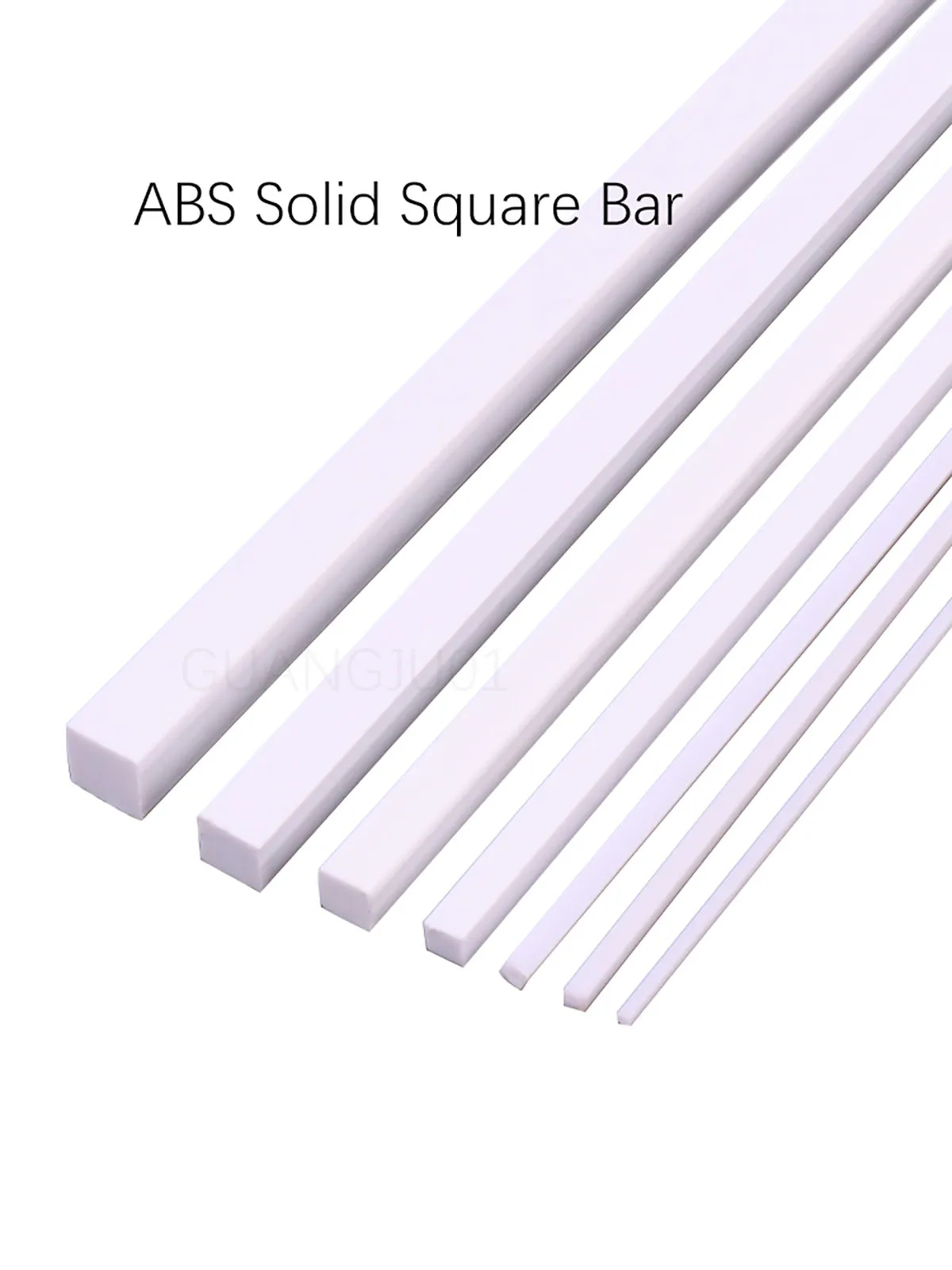 Length-500mm-ABS-Plastic-White-Square-Rod-Stick-For-Architecture-Model ...