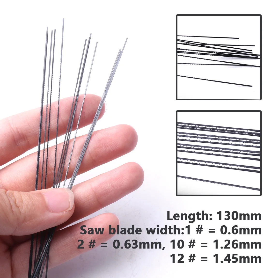 10pcs-5-Inch-Scroll-Saw-Blades-Hand-Saw-Blade-Black-Tone-Carbon-Steel ...