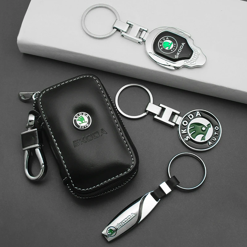 3D-Metal-Leather-Woven-Car-Styling-Emblem-Keychain-Key-Chain-Rings-For ...