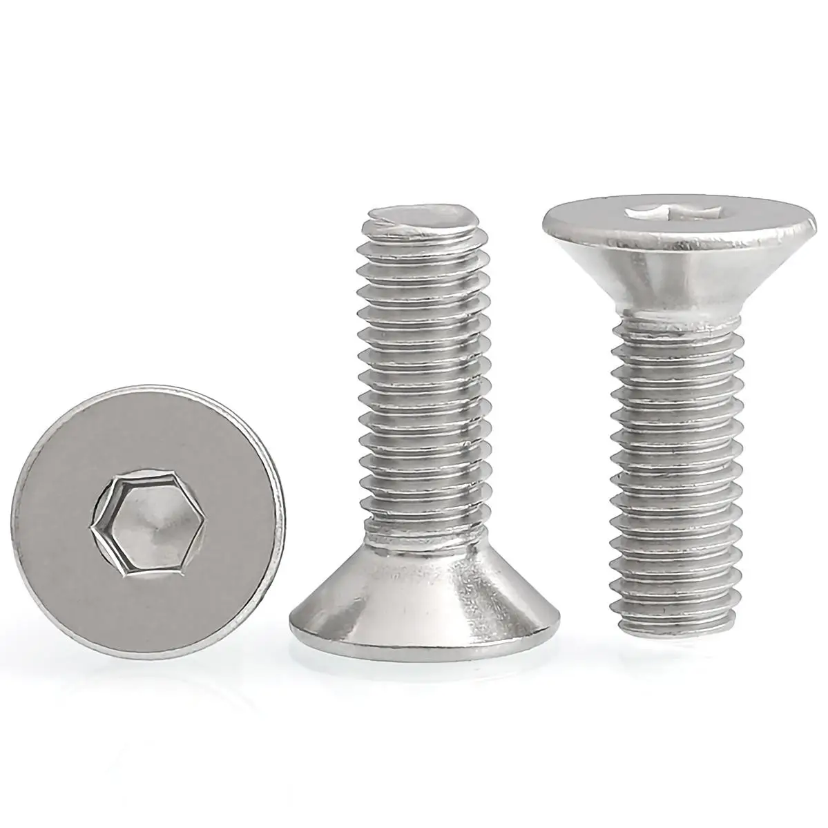 M6 M8 M10 304 Stainless Steel DIN7991 Hexagon Hex Socket Head Flat Countersunk Allen Bolt Screw