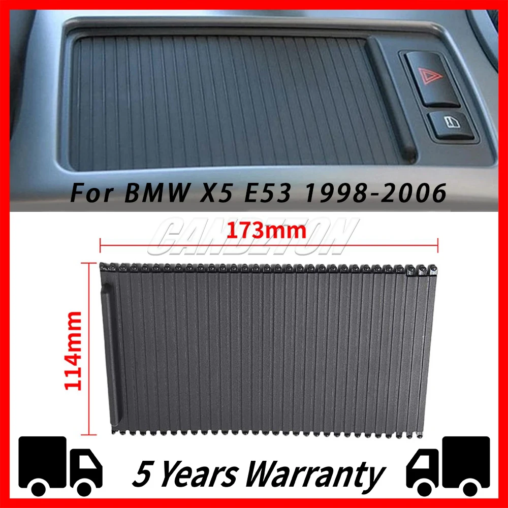 For-BMW-X5-E53-1998-2006-New-Car-Center-Console-Cover-Slide-Roller ...