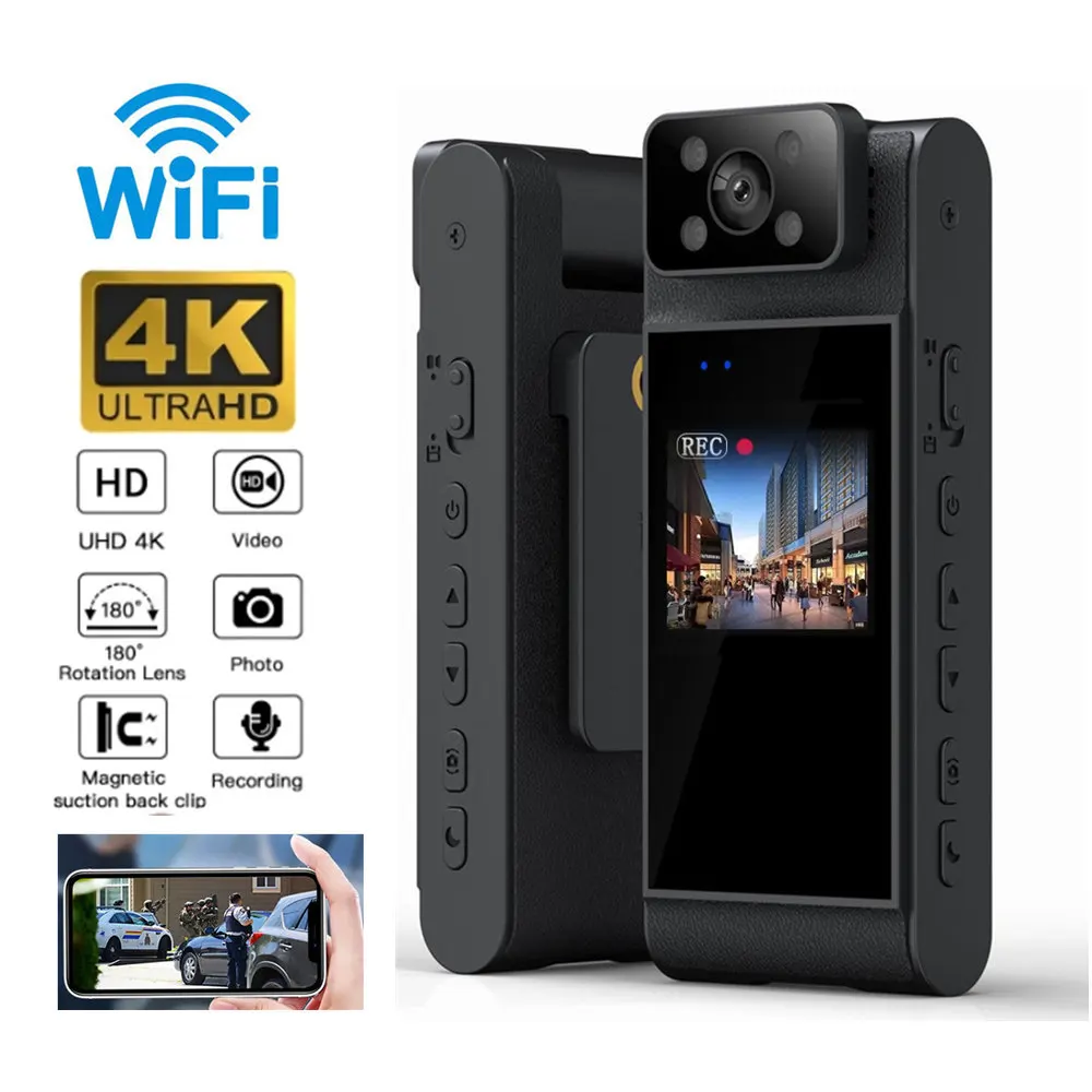New-4K-HD-Wifi-Mini-Camera-Portable-Digital-Video-Recorder-BodyCam-IR ...