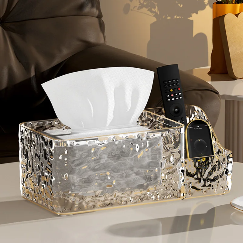 Living-Room-Desktop-Tissue-Box-Water-Ripple-Clear-Plastic-Tissue ...