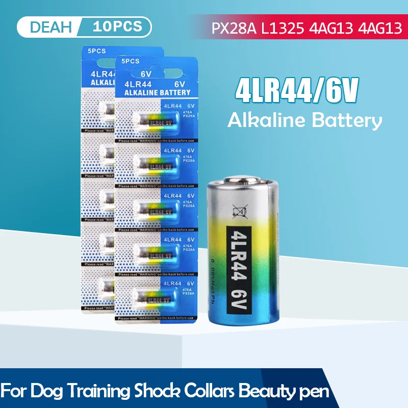 10PCS 6V 4LR44 Dry Alkaline Battery A544V A55 4034PX PX28A L1325 4AG13 ...