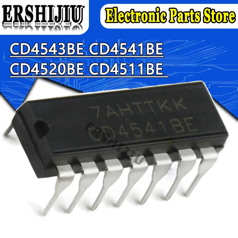 10PCS-CD4543BE-CD4541BE-DIP14-DIP-16-CD4520BE-CD4511BE-CD4543-CD4541 ...