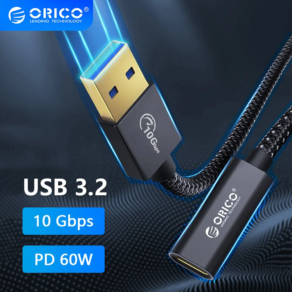 ORICO-USB-Type-C-Female-to-USB-A-Male-Extension-Charging-Cable-Switch ...