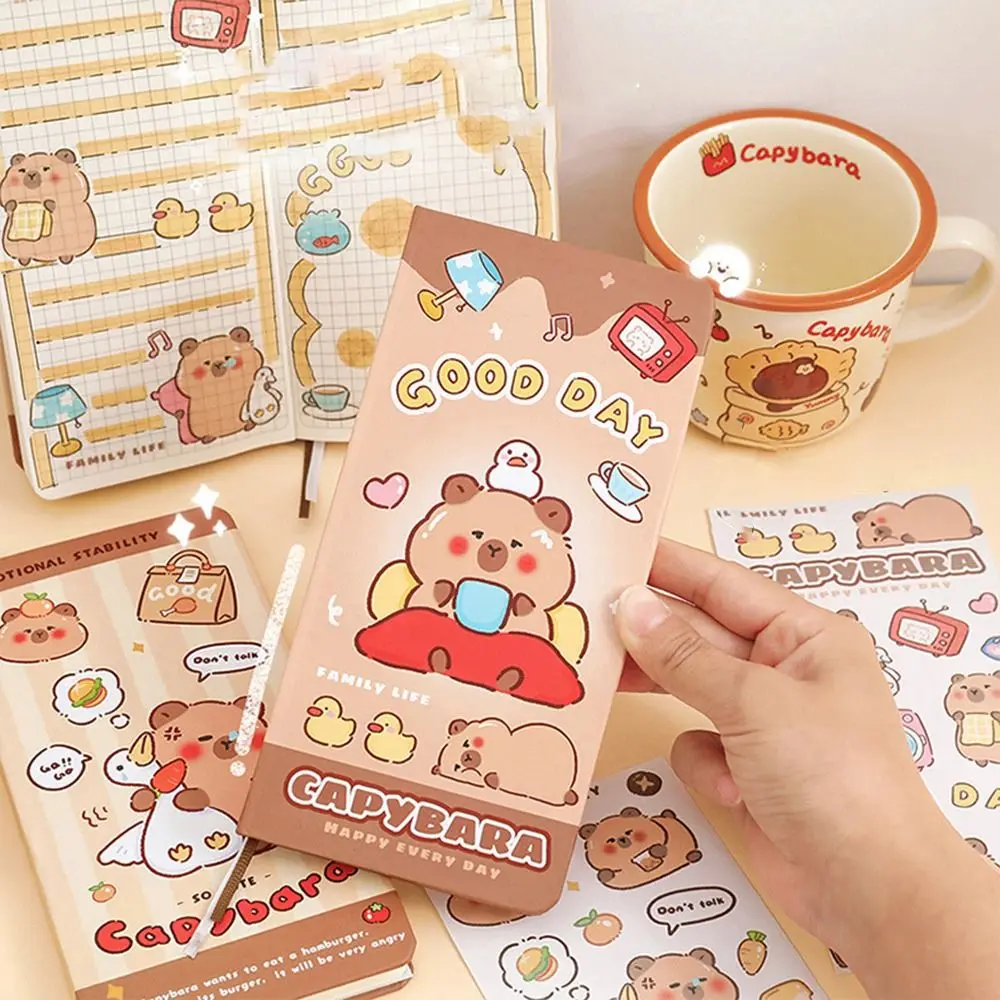 Portable-Mini-Capybara-Notepad-Kawaii-INS-Capybara-Hand-Ledger-Notebook ...