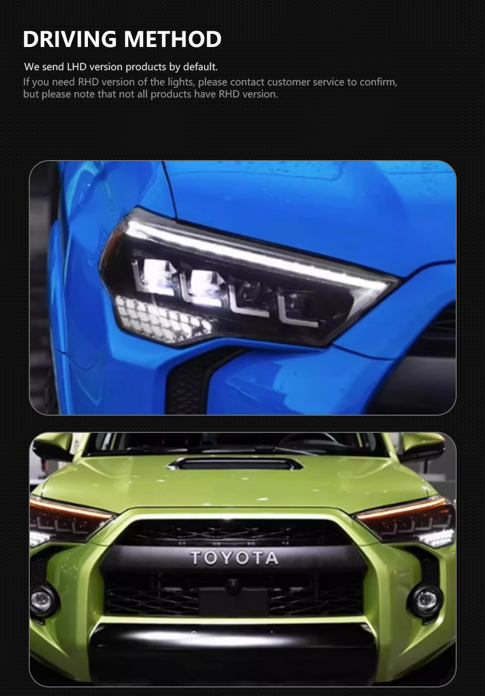 Car Styling Head Lamp For 4 Runner Headlights 2014-2020 4runner Led ...