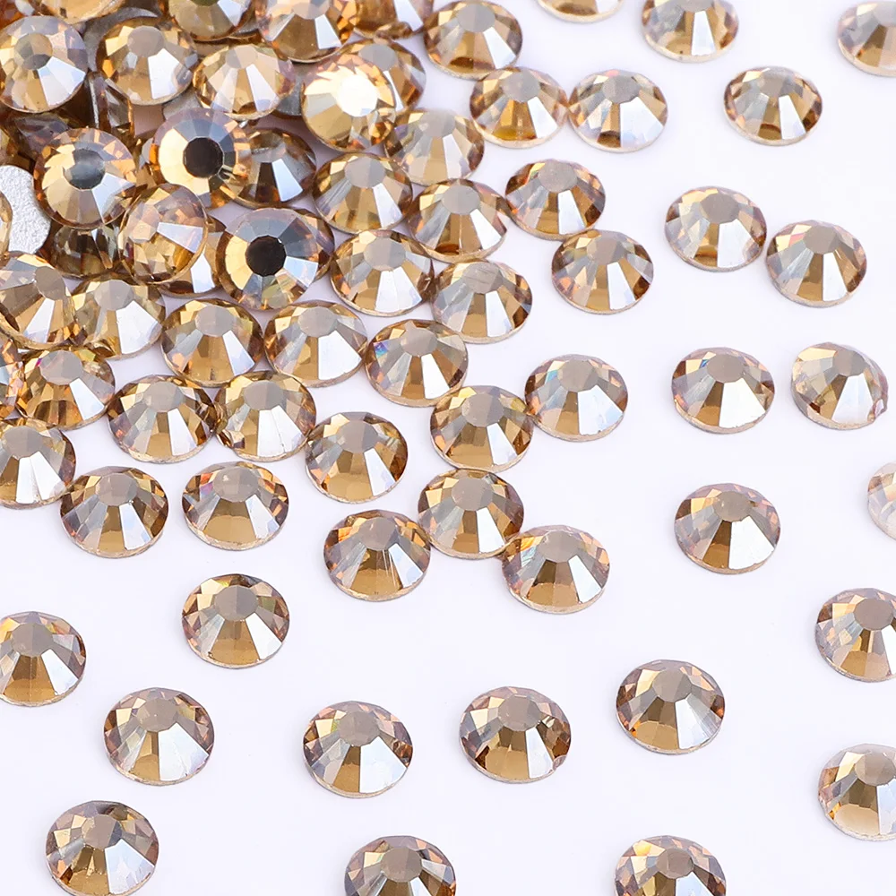 SS3-SS50 Golden Shadow High Quality Glass Rhinestones Non Hotfix ...