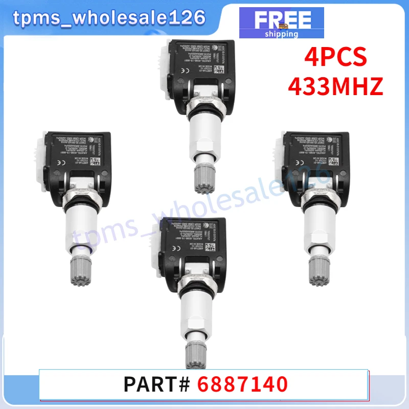 4PCS-Tire-Pressure-Monitor-Sensor-6887140-For-2016-2023-Mercedes-Benz-E ...