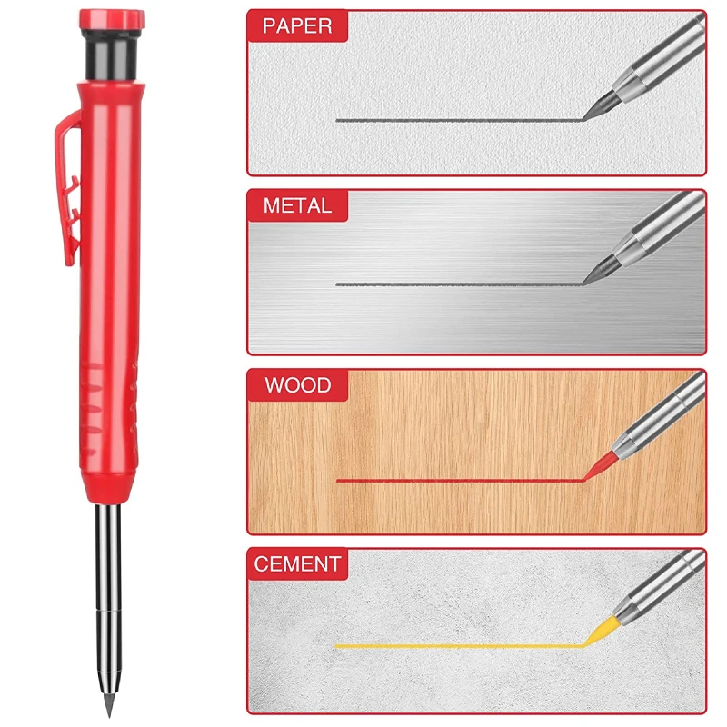 Carpenter-Pencil-Set-Woodworking-Carpentry-Marking-Scriber-Solid-Tools ...