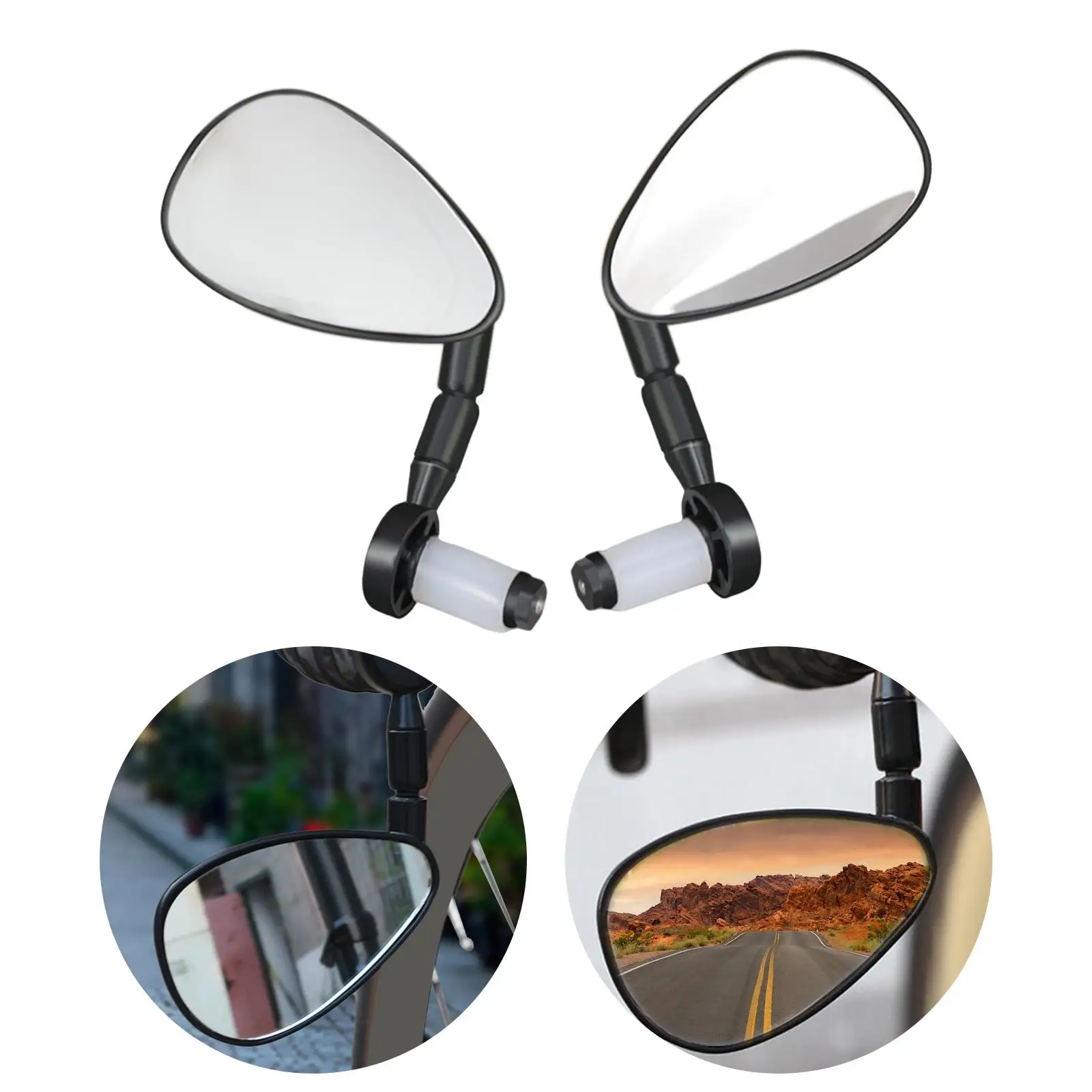 2Pcs-Bike-Bar-End-Mirror-Scratch-Resistant-Rotatable-Bicycle-Rearview-Mirror-Cycling-Mirror-for ...