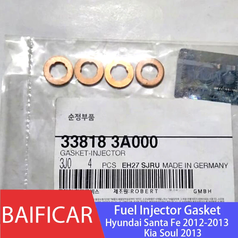 Baificar Brand New Genuine 4 Pcs Diesel Fuel Injector Shim Gasket 33818 ...