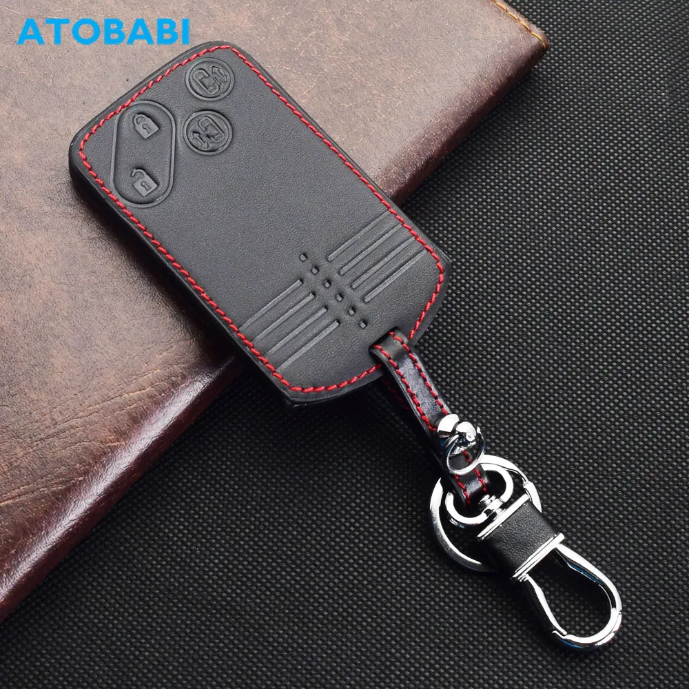 ATOBABI Leather Car Key Case Keychain For Mazda CX-7 CX-9 MX-5 Miata RX ...