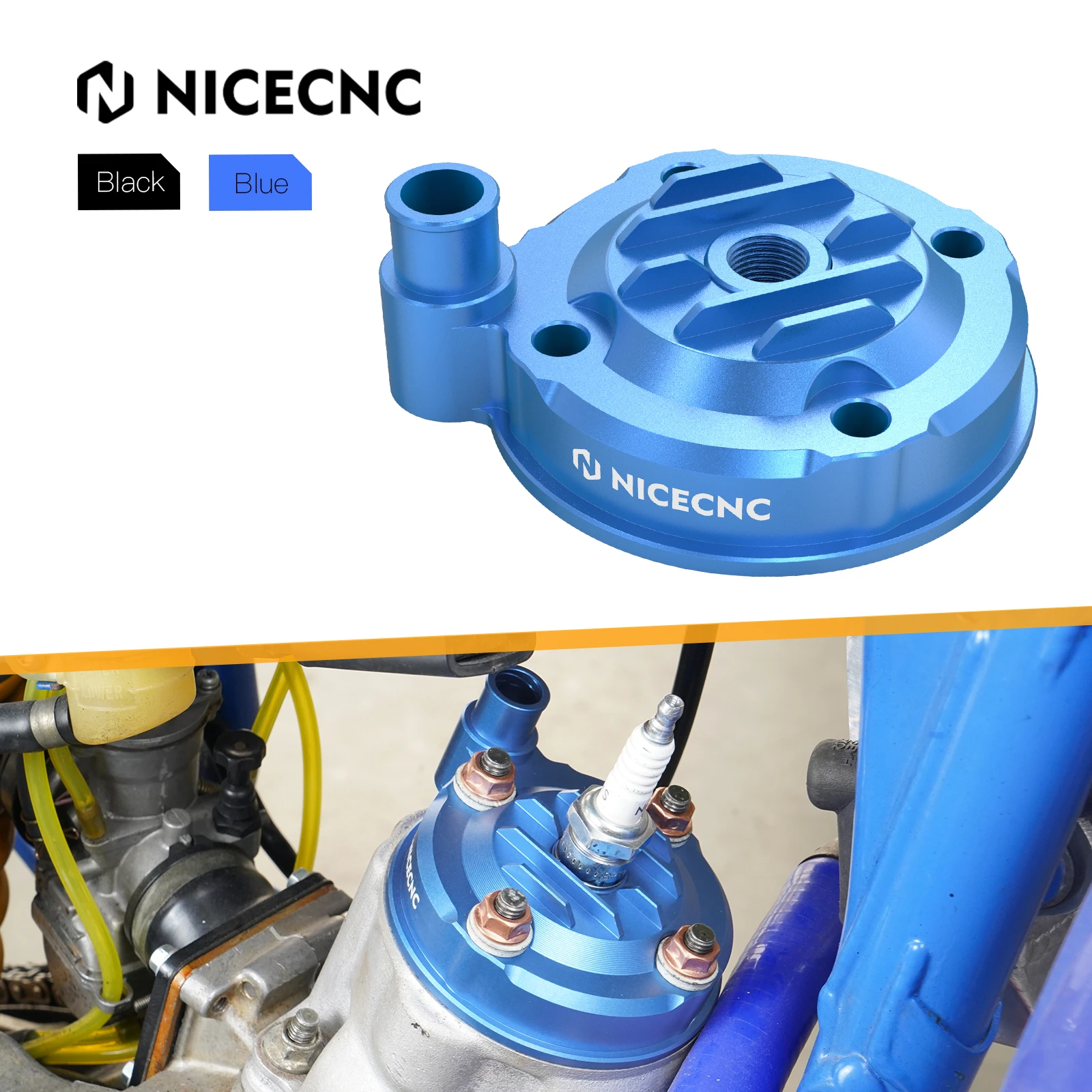 NiceCNC Aluminium Zylinder Kopf Abdeckung Top Cap Für Yamaha YZ85 2002 ...