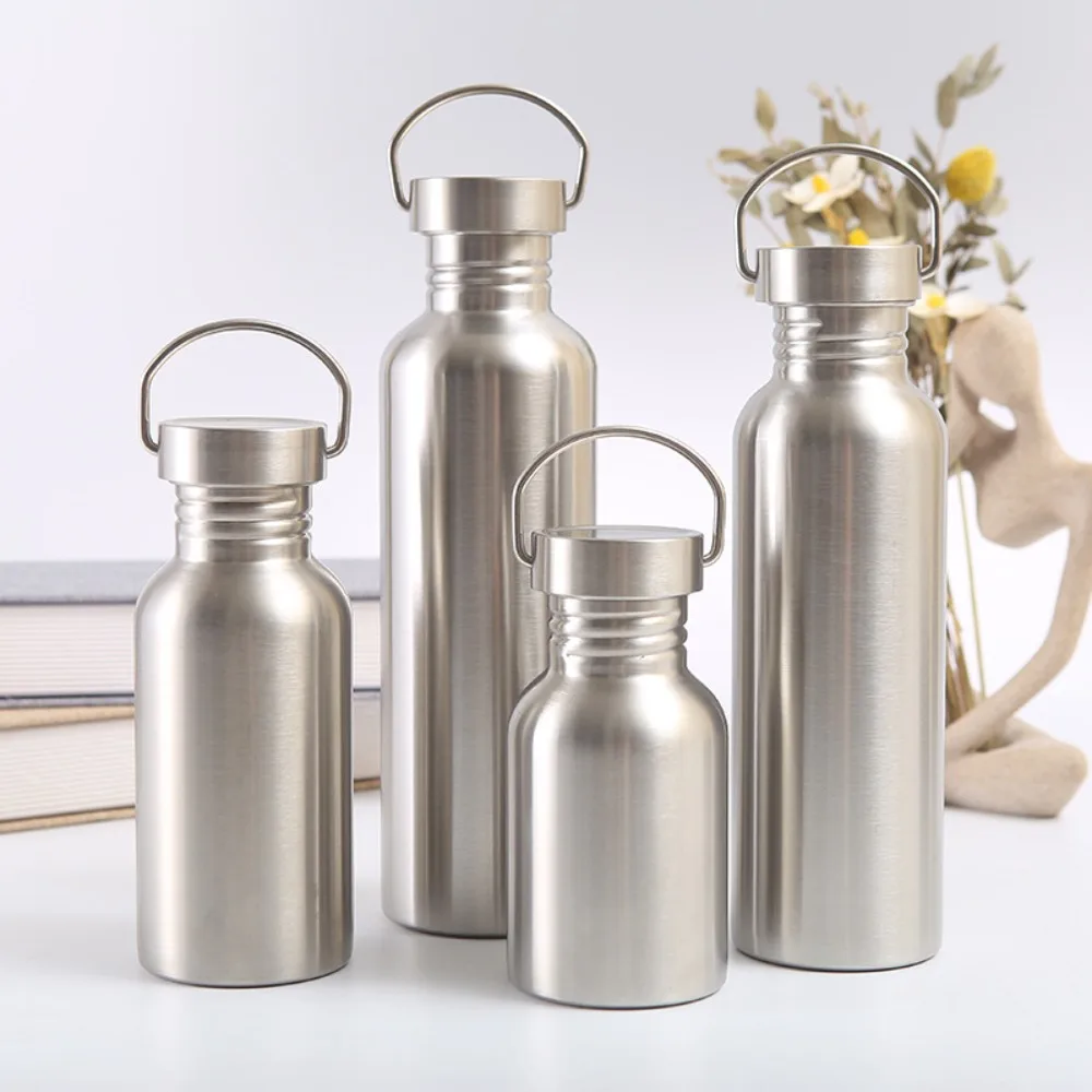 Stainless-Steel-Bicycle-Flask-with-Handle-Portable-Single-Layer-Cycling ...