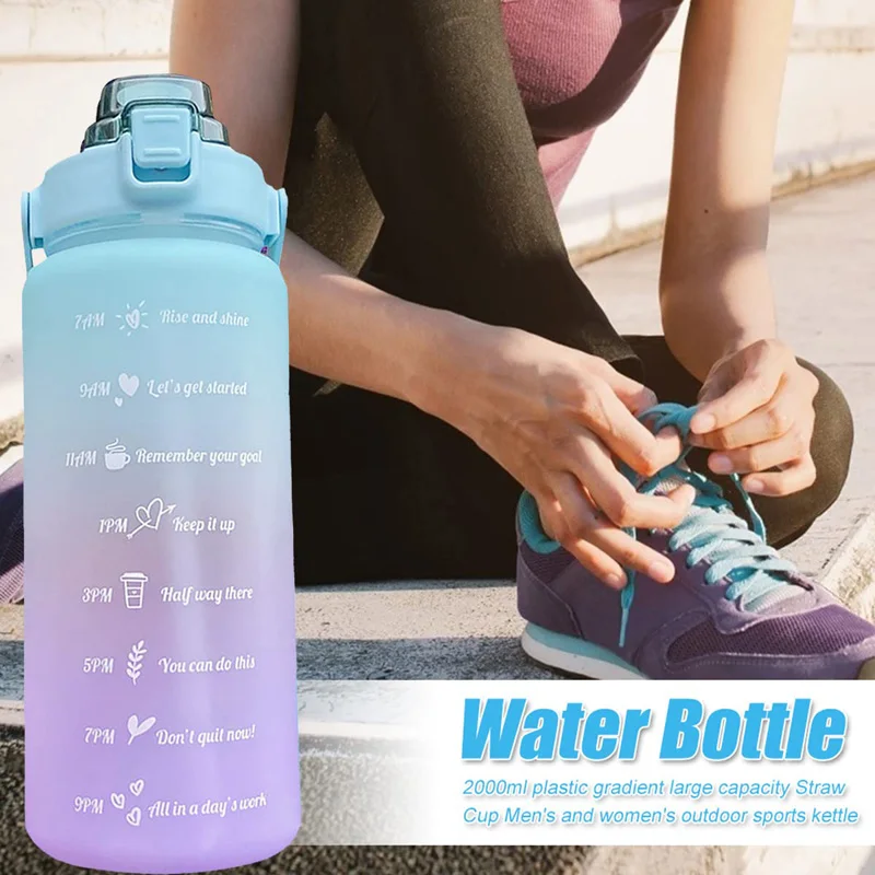 2-Liters-Water-Bottle-Motivational-Drinking-Bottle-Sports-Water-Bottle-With-Time-Marker-Portable ...