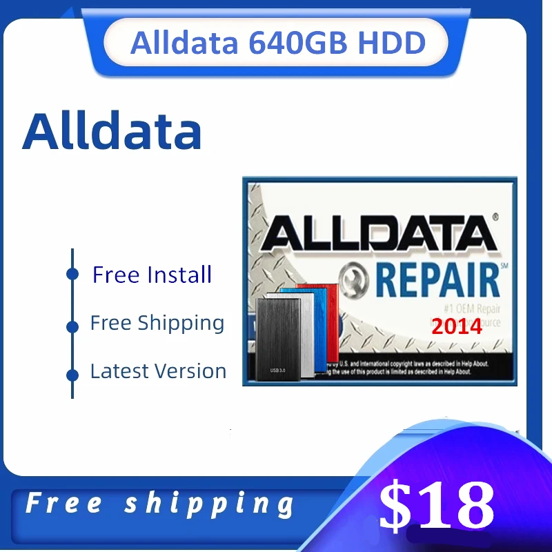 2022 Hot! All data Software Auto Repair software Alldata 10.53v 2014 ...