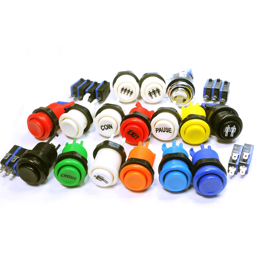 American-Neo-Geo-Arcade-Game-Happ-Style-Push-Button-With-Switch-28mm ...