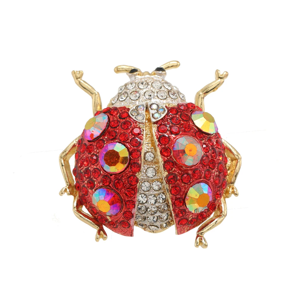 Ladybugs Brooches Crystals | Ladybug Brooch Women | Ladybird Insects ...
