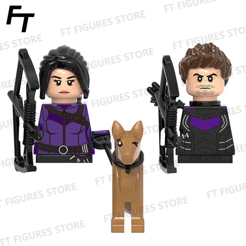 Disney Superhero Hawkeye Kate Bishop Action Figures Mini Bricks Kingpin ...