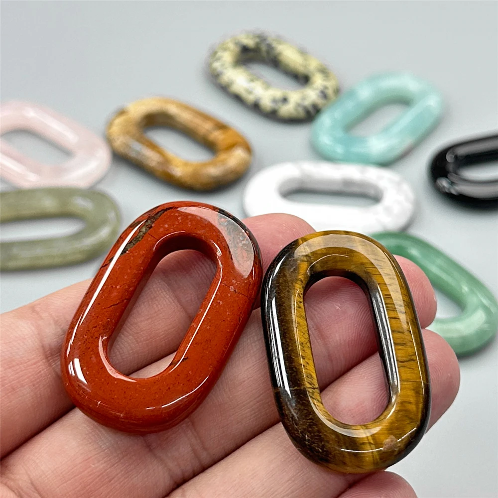 25x40mm-Natural-Stone-Pendant-Round-Rectangle-Amethysts-Agates ...