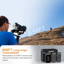 Comica Vimo C 2.4G Mini Wireless Lapel Microphone with Charging Case ...