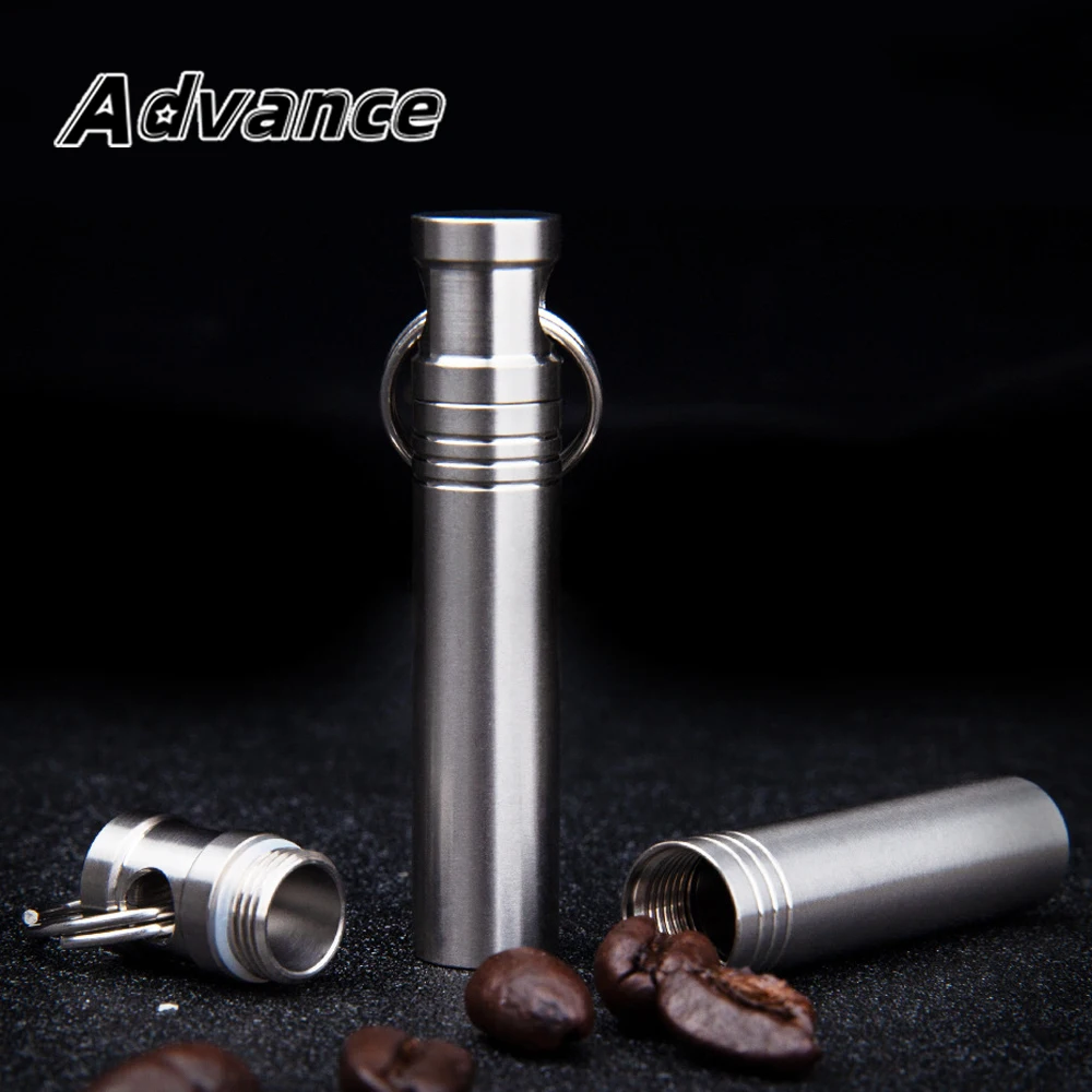 Titanium-Alloy-Storage-Bottle-Waterproof-Canister-Outdoor-Tool-EDC-Pill ...