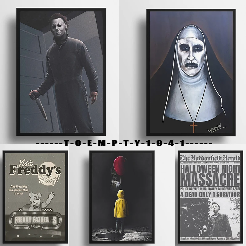 Canvas-Painting-Poster-A-Freira-Michael-Myers-Impress-o-Cl-ssico-Wall ...